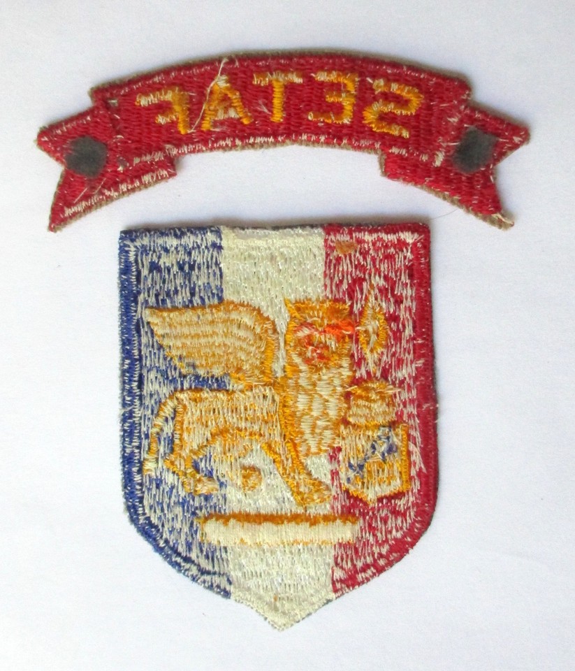 Cold War Vintage US ARMY SETAF PATCH & TAB SOUTHERN EUROPEAN TASK FORCE ...
