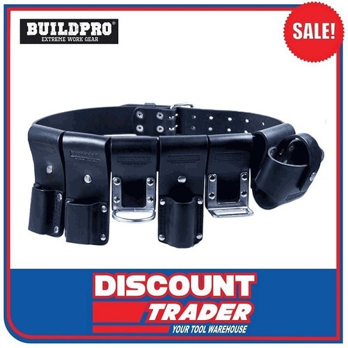 BuildPro Heavy Duty Leather Scaffolders Belt Kit - LBBSBK | eBay Australia