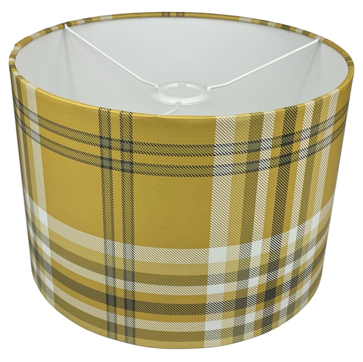 Yellow Gingham Lamp Shade