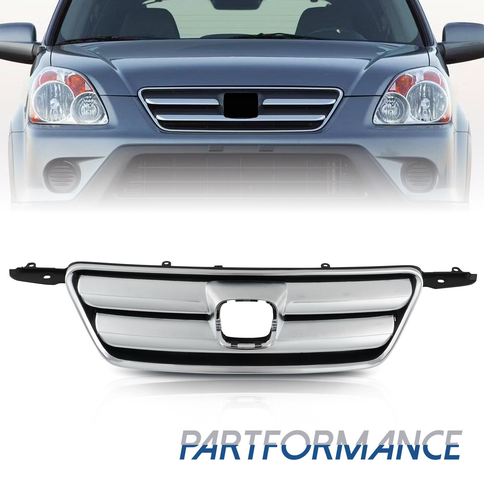 2005-2006 Honda CR-V Chrome Grille Shell Assembly For | 71122S9AA01-PFM ...