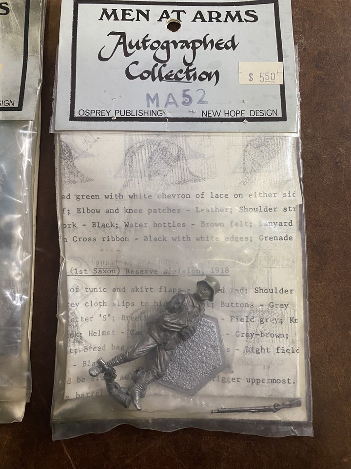 54MM 1/32 NEW HOPE DESIGN MEN AT ARMS LOT OF 2 METAL SOLDIERS, MA52 ...