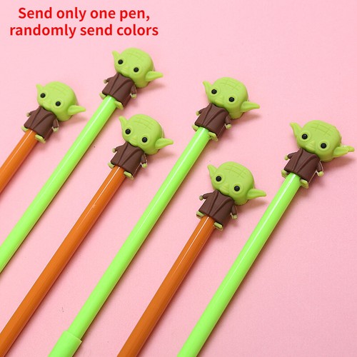 1PC Color Random Yoda Kids Silicone Pens 0.5MM Alien Pens School ...
