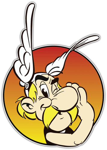 Asterix and Obelix Kids Cartoon Car Bumper Window Locker Sticker Decal ...