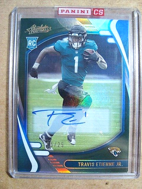 2021 Travis Etienne Jr. Panini Absolute Green Rookie Autograph RC 25/25 ...
