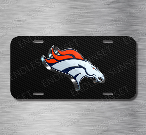 For Denver Broncos Fans Football Sports USA License Plate Front Auto ...