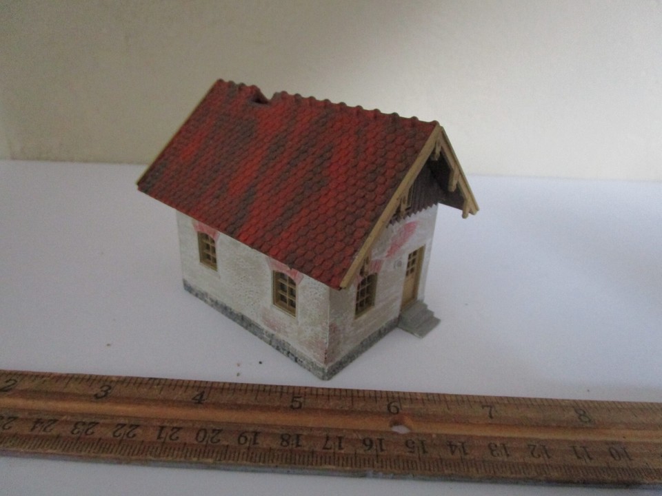 Vintage Built HO 1/87 Scale Rural House Building For Train Layout | eBay