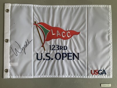 Wyndham Clark Signed 2023 US Open Pin Flag | eBay