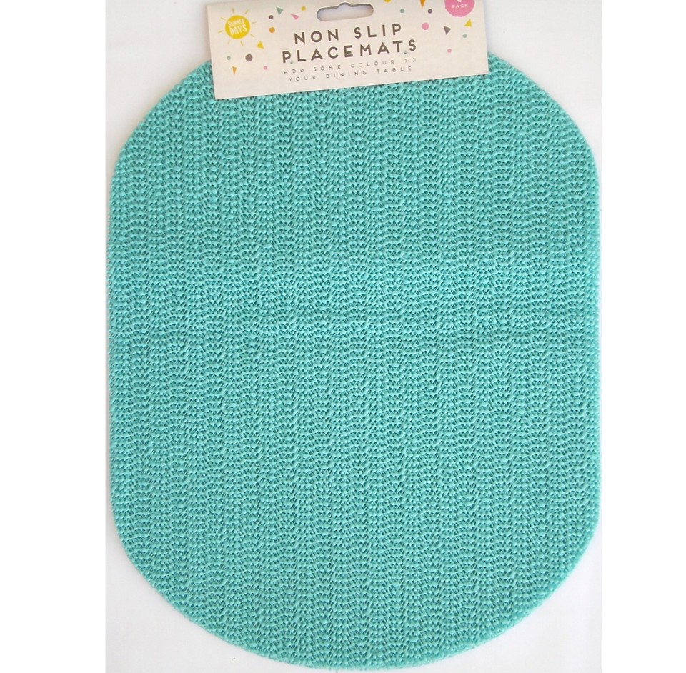 Anti Non Slip Place Mat 40x30cm Dinner Plate Lap Tray High Chair Table ...