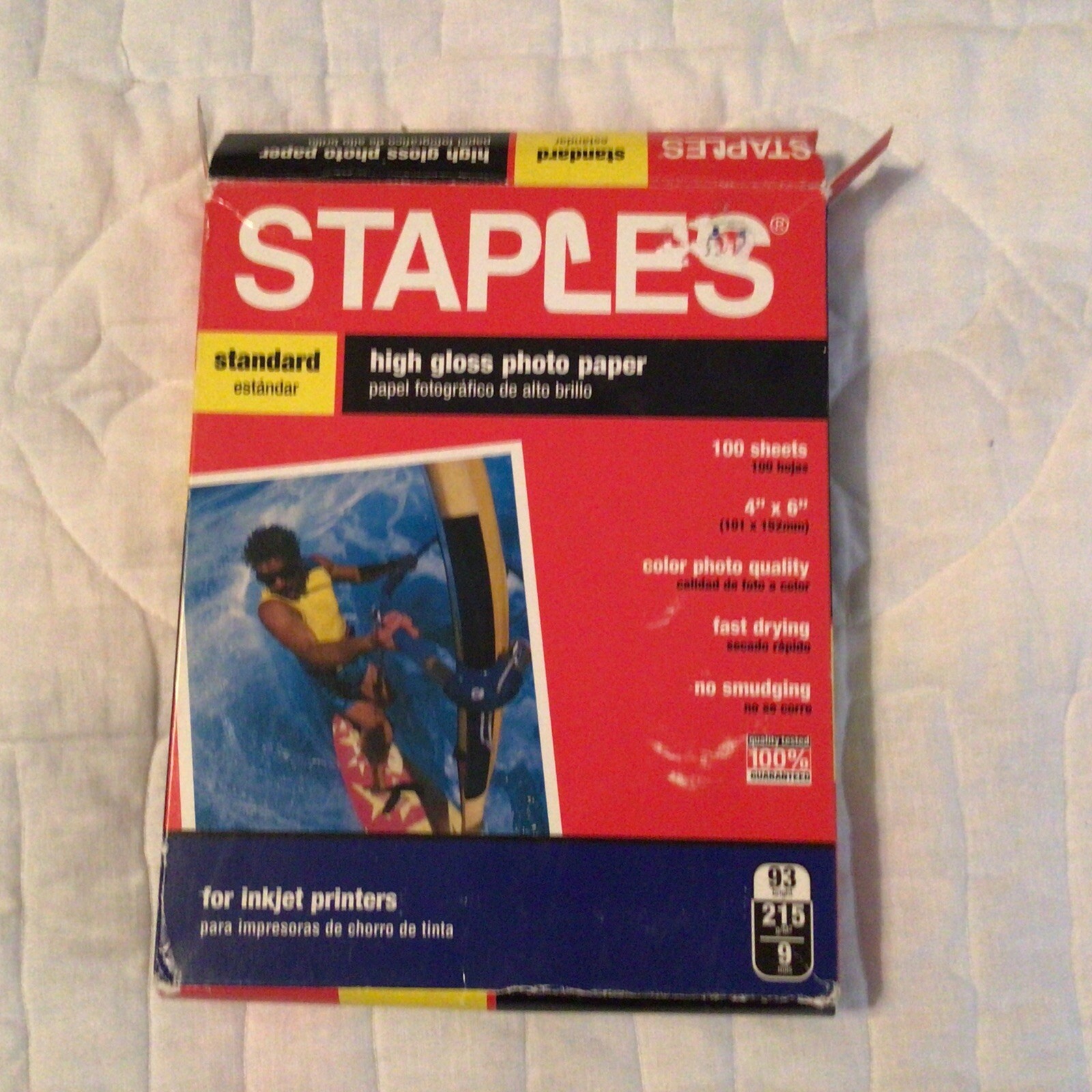 Staples Standard High Gloss Photo Paper 100 Sheets 4”x6” Sealed | eBay