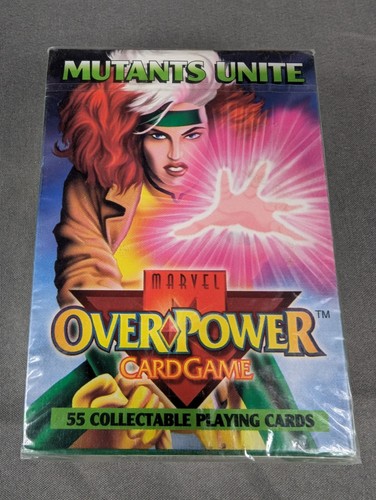 Marvel OverPower CCG Mutants Unite Starter Deck Sealed 1995 Fleer Rogue ...