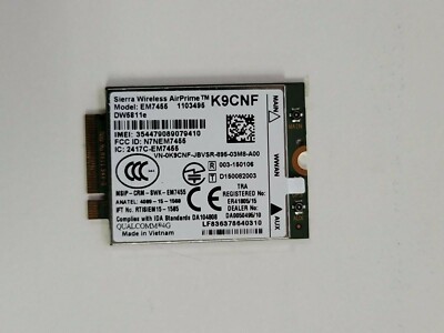 Dell Sierra Wireless AirPrime EM7455 DW5811e K9CNF WWAN Qualcomm 4G | eBay