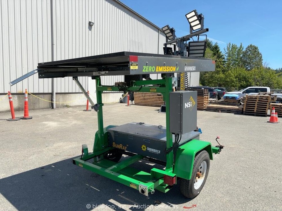 2020 National Signal Sunray LTS Solar Electric LED Light Tower Trailer ...