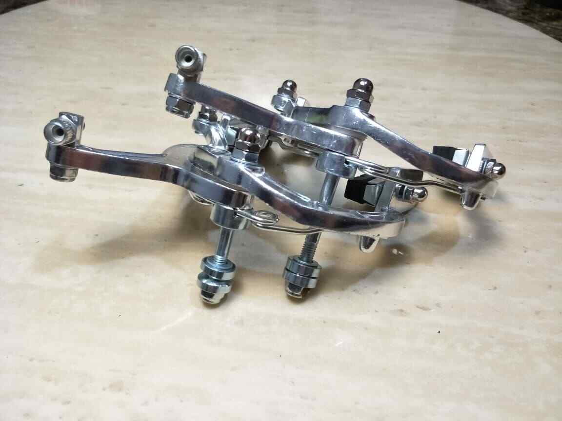 BMX KW BRAKE OLD SCHOOL STYLE CALIPERS ALLOY silver VINTAGE | eBay