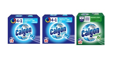 Calgon 4-in-1 Washing Machine Cleaner Water Softener Tablets Removes ...
