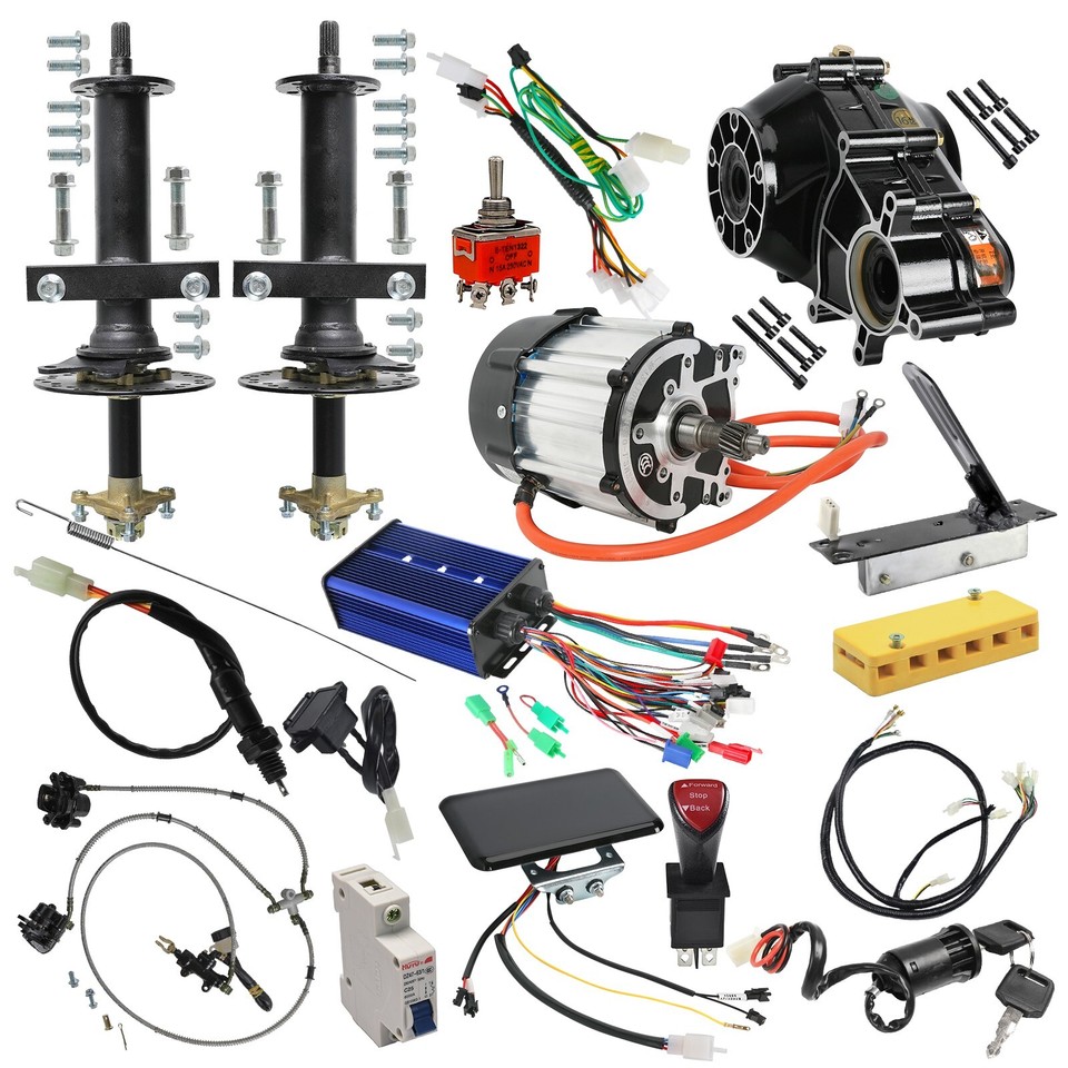 Electric Rear Axle kit 72V 1500W Differential Motor for ATV Quad Dirt ...