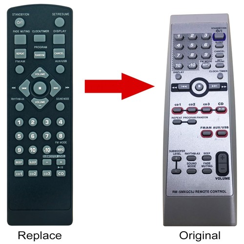New RM-SMXGC5J Replace Remote for JVC Compact Component System MX-GC5 ...