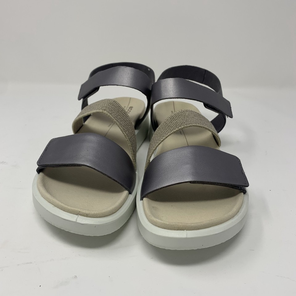Ecco Flowt 273713 Sandals Women 6-6.5 Gravity Metallic Leather Ankle Strap S0583 | eBay
