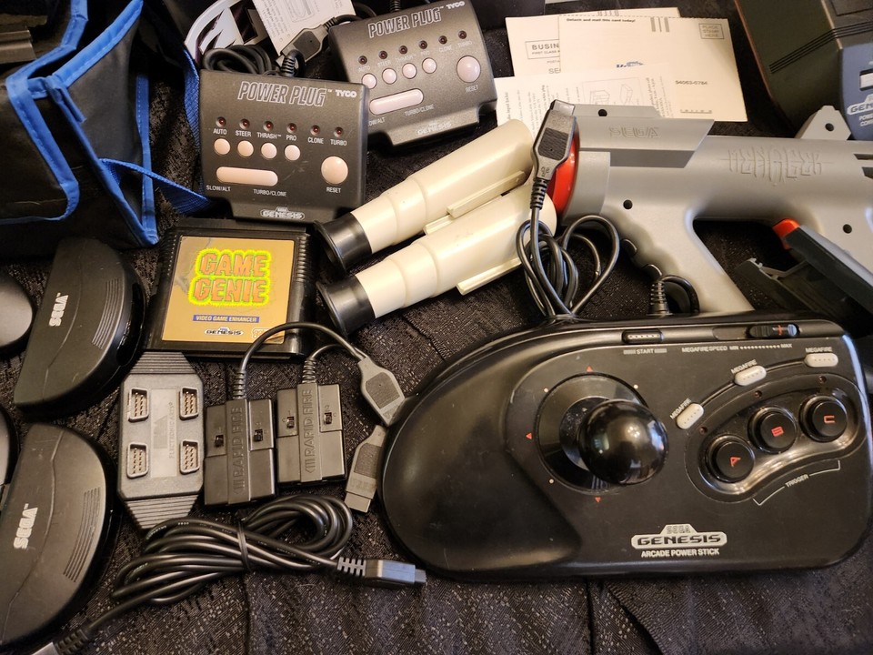 Sega Genesis Lot Menacer Wireless Controllers Arcade Stick *Parts Only ...