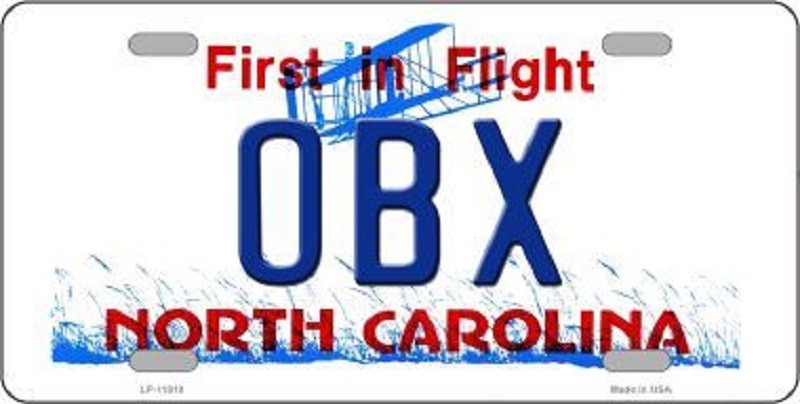 OBX OUTER BANKS NC STATE BACKGROUND METAL NOVELTY LICENSE PLATE TAG | eBay
