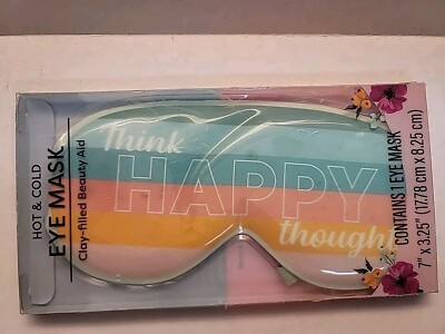 Think Happy Thoughts Hot & Cold Clay Eye Mask Reusable New | eBay
