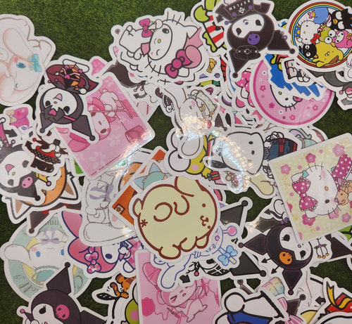 50 Pcs Anime Kawaii Kuromi Stickers for Laptop Guitar Suitcase ...