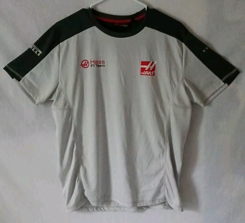 HAAS F1 TEAM Men's Formula 1 Racing Team Jersey w/Pir… - Gem