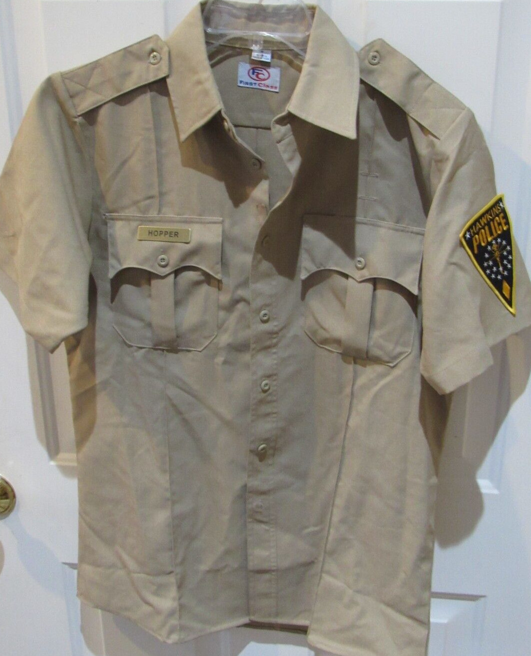 Stranger Things Police Chief Jim Hopper Costume Shirt… - Gem