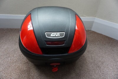 Givi E370 Monolock 37 Litre Motorcycle Top Box - Black 1 Key TOPBOX | eBay UK