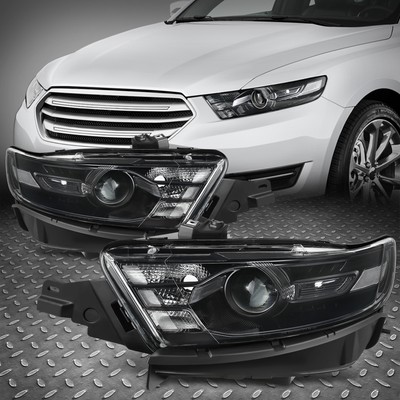 For 2013-2019 Ford Taurus Black/Clear OE Style Projector Headlights ...