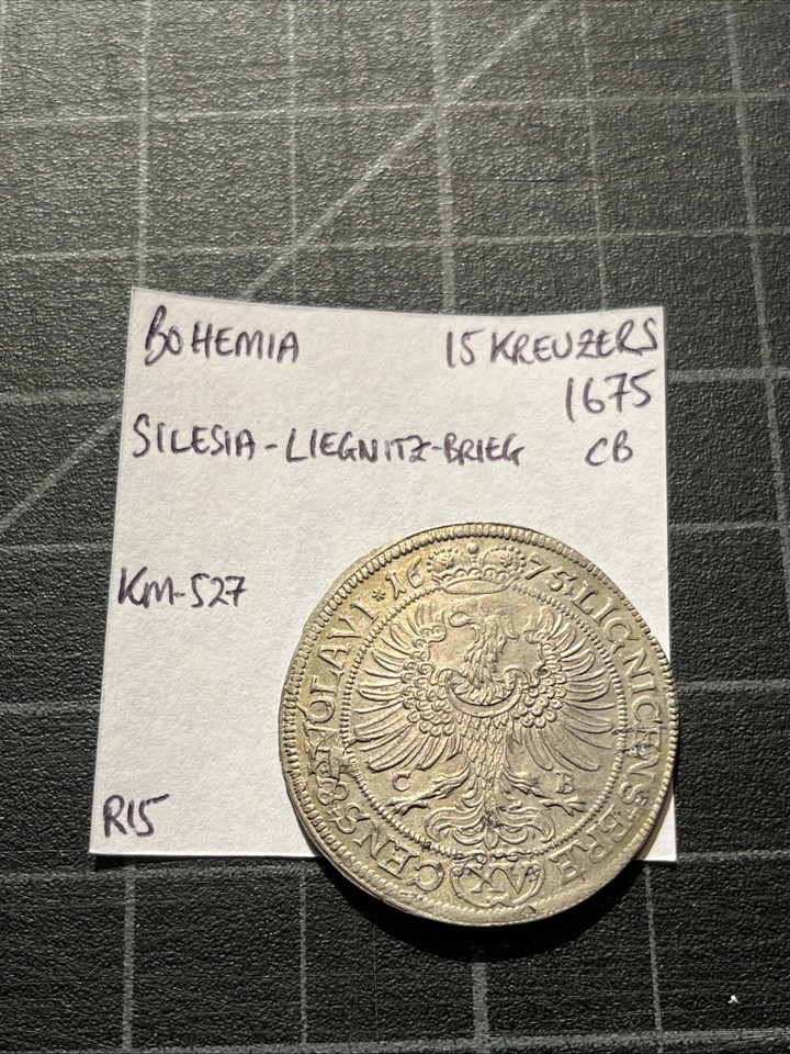 Bohemia Silver 15 Kreuzers 1675 CB Silesia-liegnitz-brieg | eBay