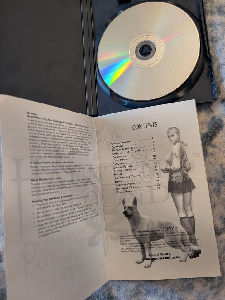 Haunting Ground (NTSC) for the Sony PlayStation 2 - Disc and Manual ...