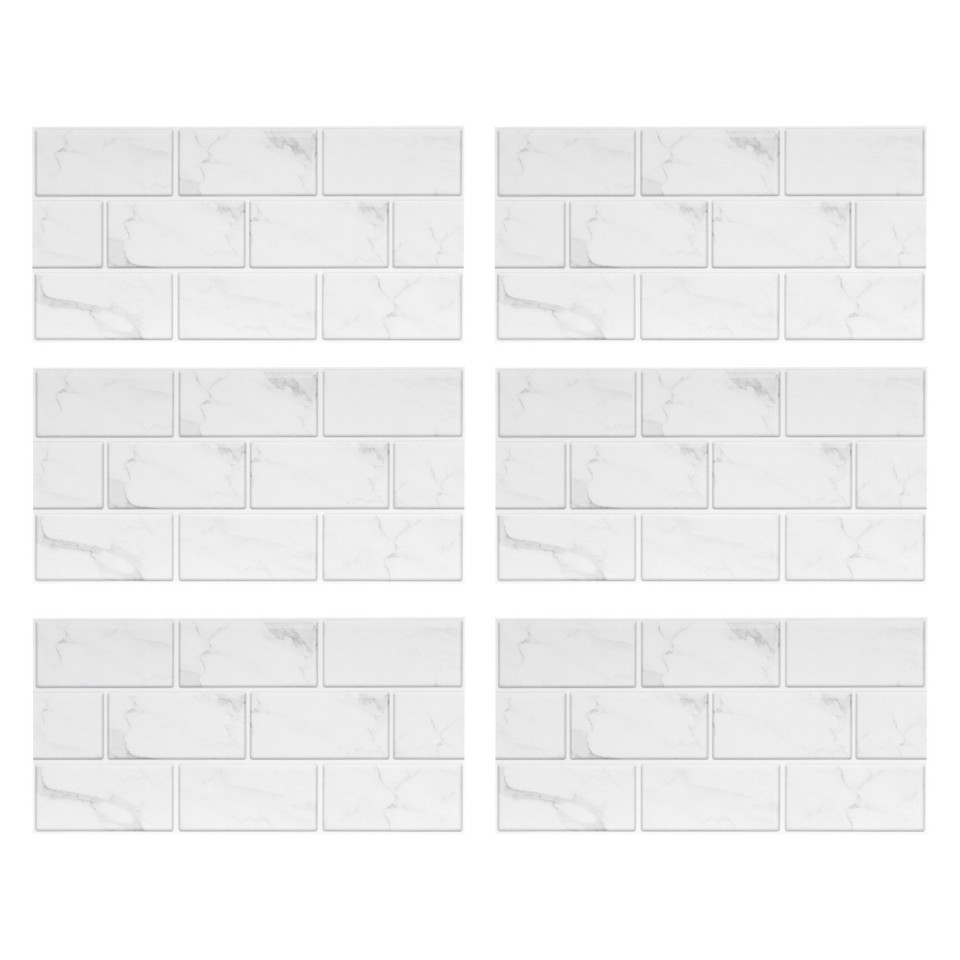 6x Innovative Tiles Sticker Brick Pattern Wall Decal Sticker For Home ...