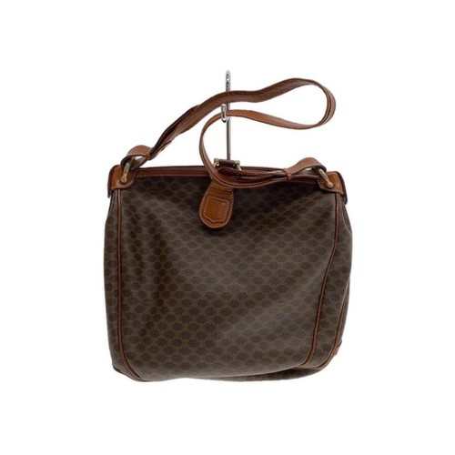 CELINE OLD CELINE/Macadam pattern shoulder bag/PVC/BRW/all-over pattern ...