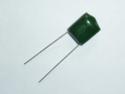20PCS 100V 0.1uF 100nF 100000pF 2A104J ±5% Mylar Film Capacitors Radial ...