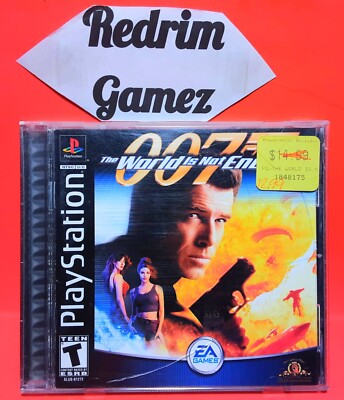 007 The World Is Not Enough COMPLETE Black Label Sony PS1 Video Games ...