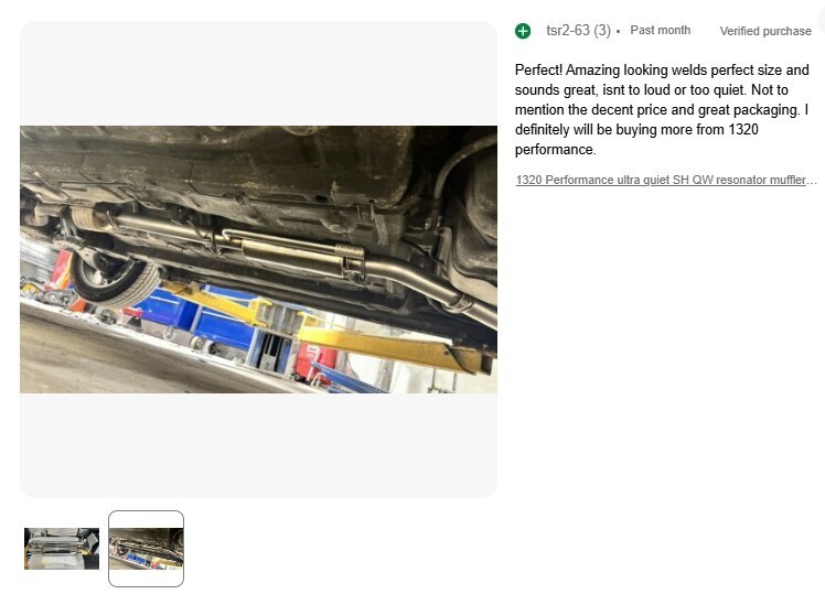 1320 Performance Ultra Quiet Short QW Resonator Muffler Universal 3 ...