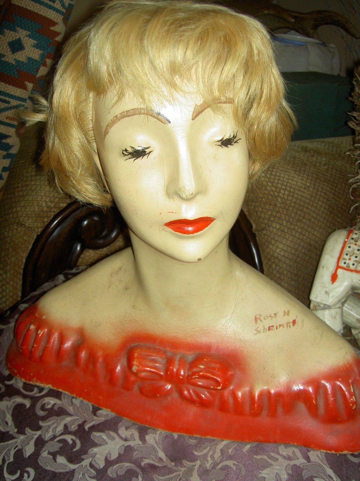 RARE large vintage 1940s, bathing suit advertising, boudoir STORE ...