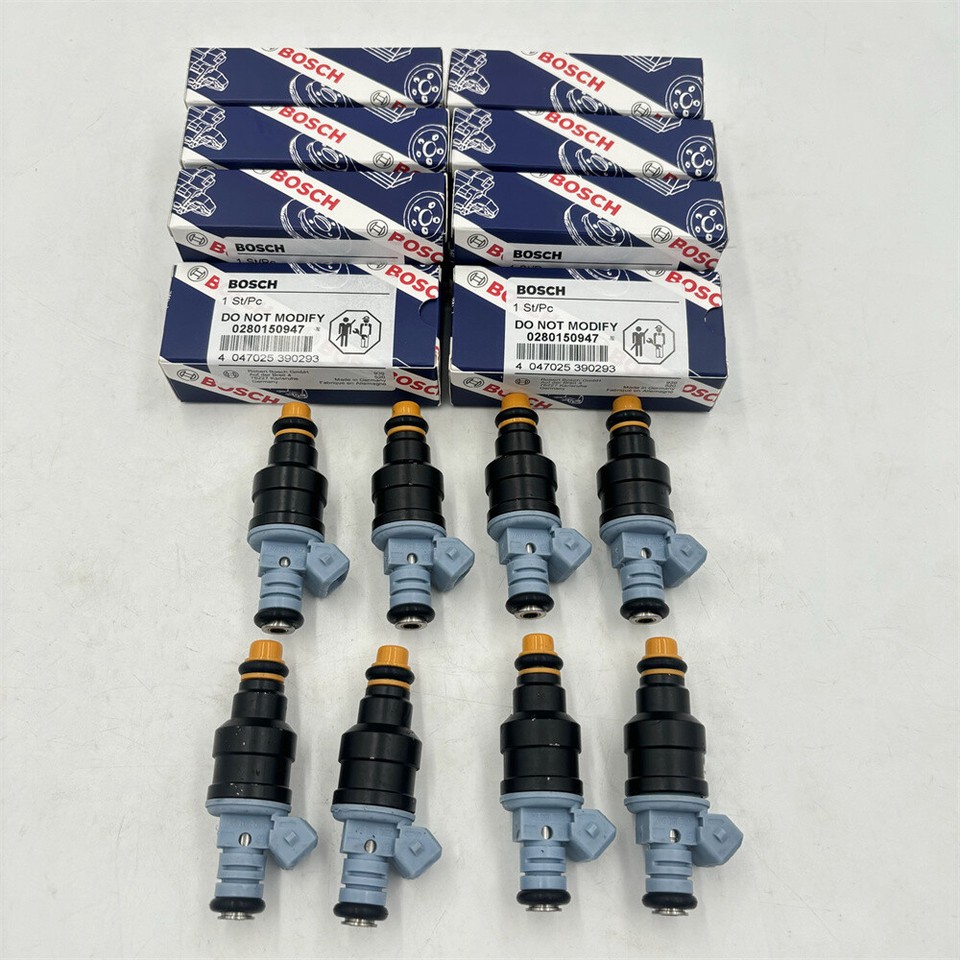 8pcs Genuine BOSCH 25LB Fuel Injectors OEM 0280150947 For Ford F250 ...