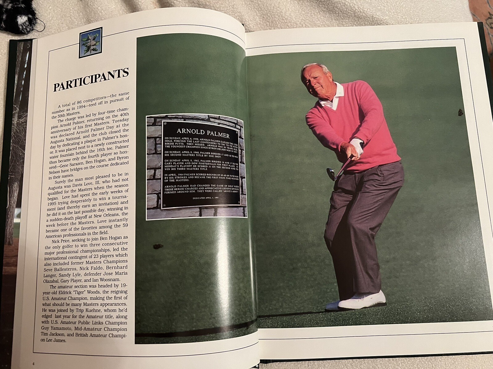 Rare Masters Journal 1995 Published By The Augusta National EXCELLENT ...