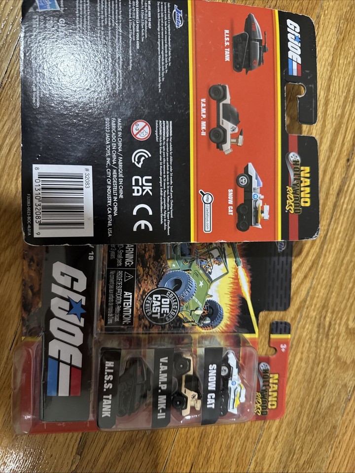 Jada Toys Nano Hollywood Rides GI Joe NV18 Set Of 3 Diecast Figures NEW ...