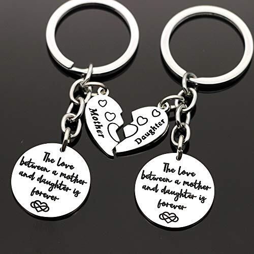 Mom Daughter Gifts, 2Pcs Mother Daughter Keyrings Keychains, Birthday ...