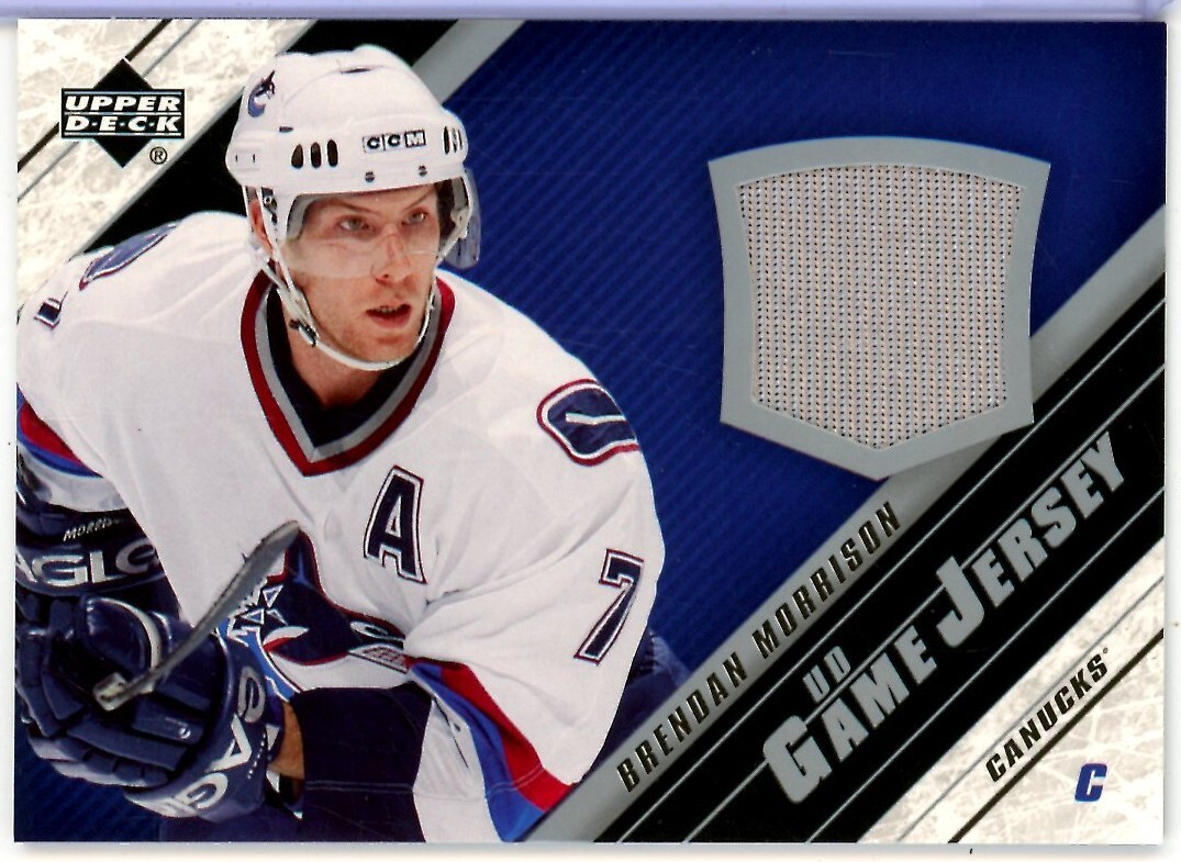 2005-06 Upper Deck Jerseys #JBM Brendan Morrison JERSEY - Vancouver ...