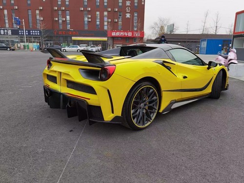 Carbon Fiber Rear Wing for Ferrari 488 Mansry Style | eBay