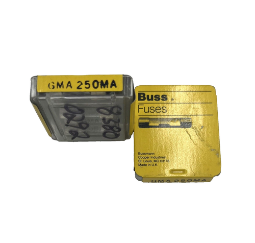 9-pack Bussman GMA 250MA Fast-Acting .25A 250V AC/DC Fuse | eBay