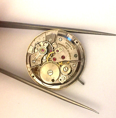 Vintage 671 Hamilton Mens Wristwatch Movement + Dial for Parts / Repair ...