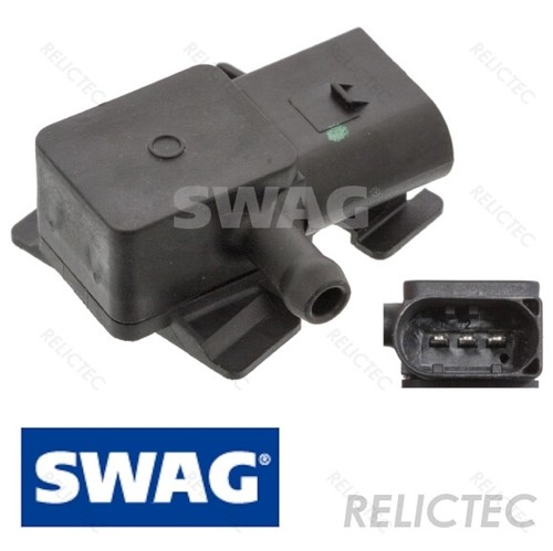 Exhaust air pressure sensor DPF BMW Mini:E91,E90,E92,F10,F11,R60,F30 ...