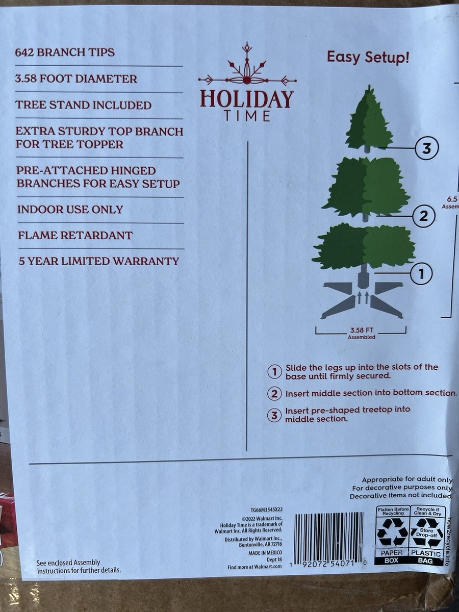 Assembly Time Holiday Christmas Trees