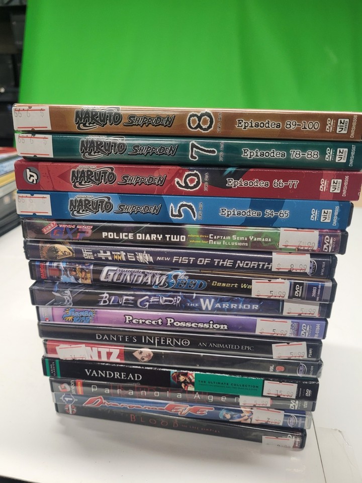 Lot of 15 Dvd Anime Japanese Animation Manga Misc. | eBay
