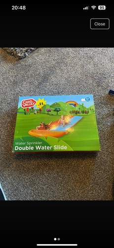 Chad Valley Double Water Slide with Water Sprinkler Outdoor Toys New in ...