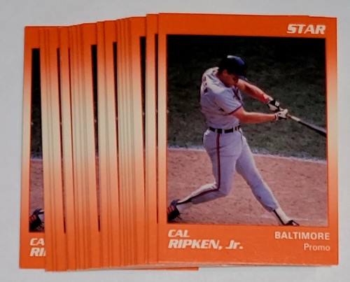 Cal Ripken Jr. Baltimore Orioles 1990 Star Orange Blank Back Promo Lot ...